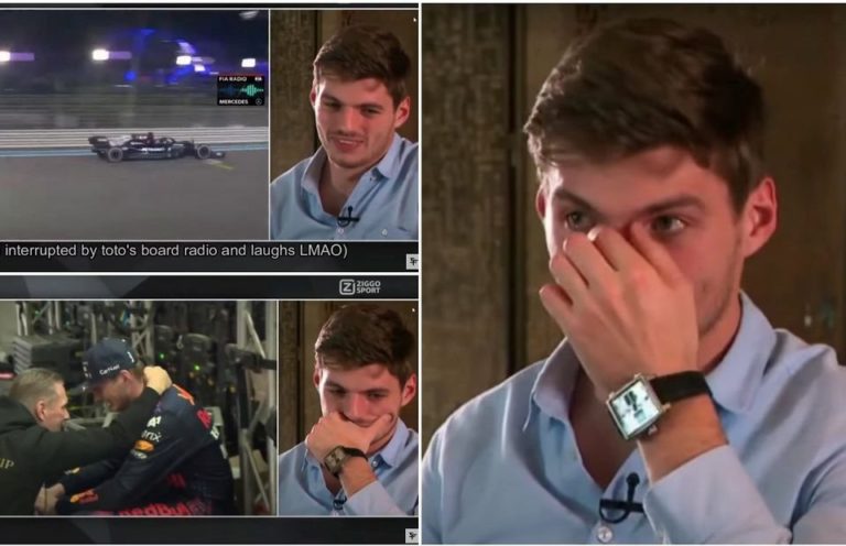In an interview, Max Verstappen breaks down in tears as he rewatches ...
